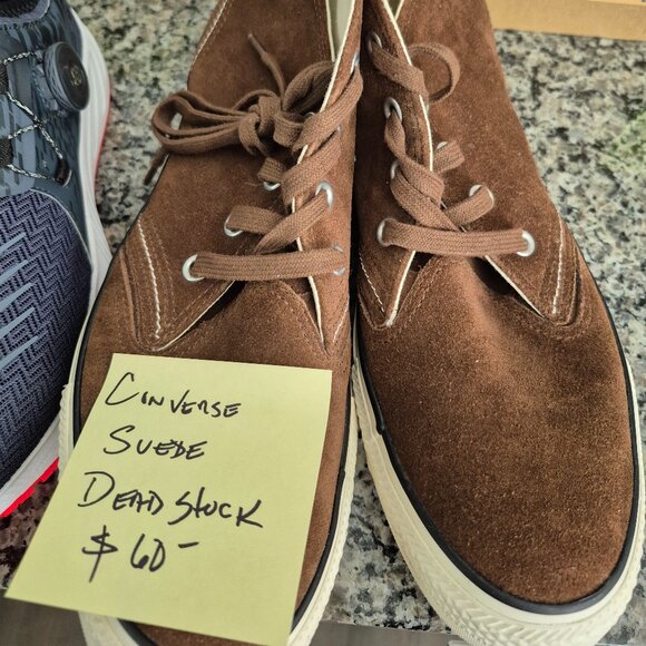 Shoes | Dead Stock Converse Brown Suede Pre Loved Excellent Condition ...